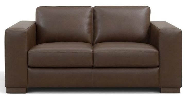Irondale Vintage Brown Cigar Leather Loveseat From Bellavita Leather ...