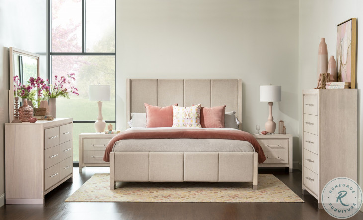 Bliss Soft Cashmere Queen Upholstered Panel Bedroom Set from Legacy ...