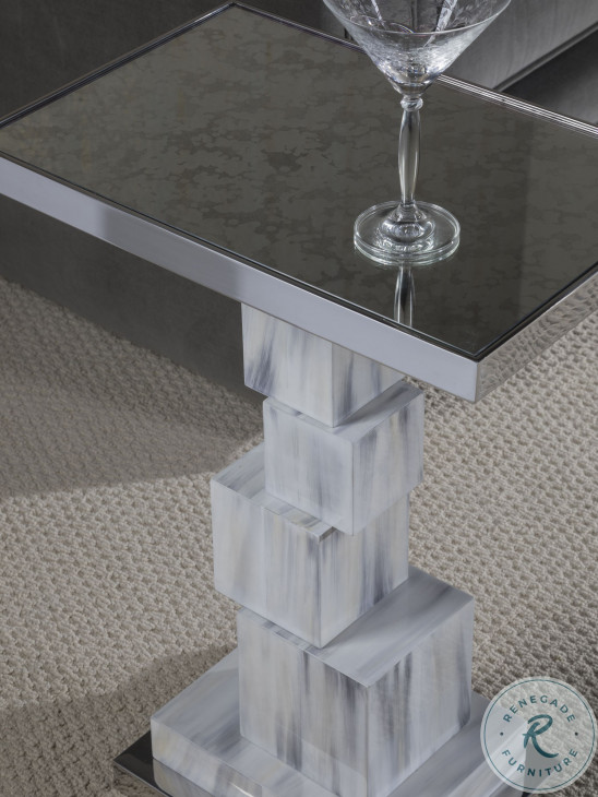 Signature Designs White Touche Rectangular Spot Table from Artistica ...