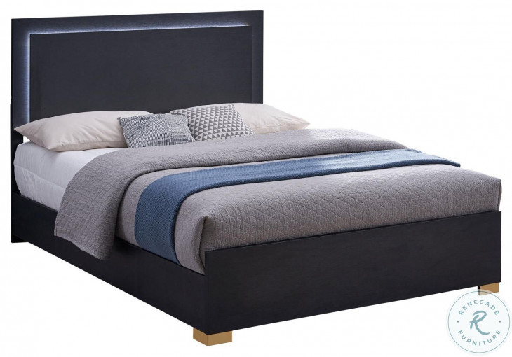 Marceline Black Queen Panel Bed From Coaster Furniture | Coleman Furniture