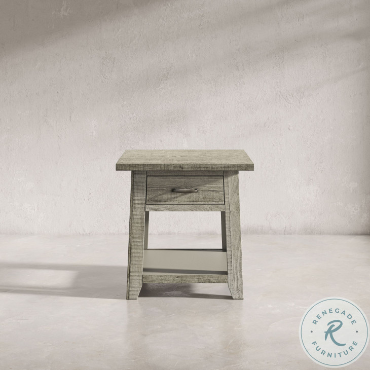 Telluride Driftwood Gray 1 Drawer End Table From Jofran | Coleman Furniture