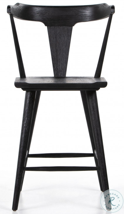Ripley Black Oak Counter Height Stool from Four Hands | Coleman Furniture