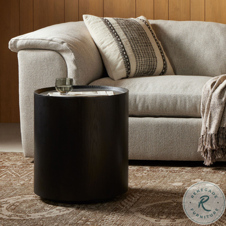 Astoria Ebony And Bluestone End Table from Four Hands | Coleman Furniture