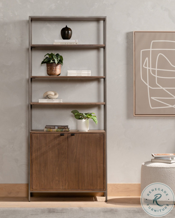 Trey Auburn Poplar Modular Wide Bookcase from Four Hands | Coleman ...
