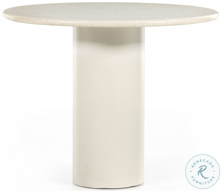 Belle Cream Marble Round Dining Table from Four Hands | Coleman Furniture