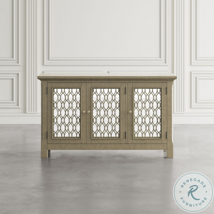 Isabella Champagne 54" Mirrored Accent Cabinet From Jofran | Coleman ...
