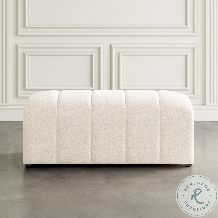 Tess Natural Cream Upholstered Bench From Jofran | Coleman Furniture