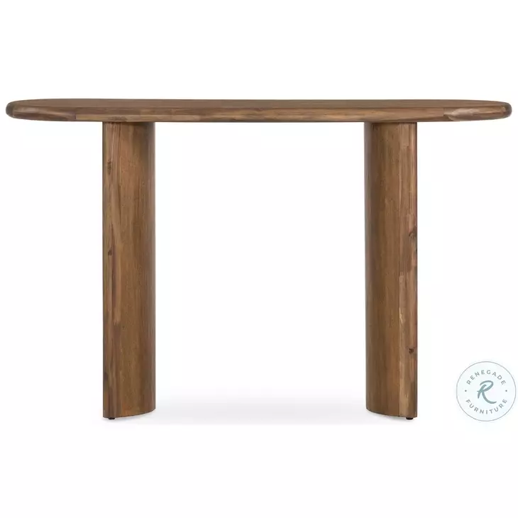 Paden Seasoned Brown Acacia Console Table from Four Hands | Coleman Furniture