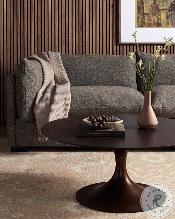 Simone Antique Rust Round Coffee Table from Four Hands | Coleman Furniture