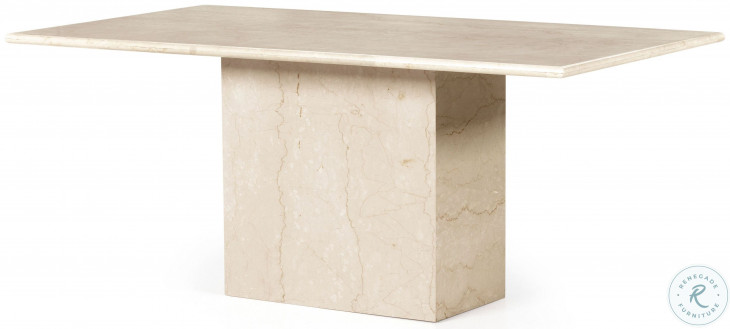 Arum Cream Marble Dining Table from Four Hands | Coleman Furniture
