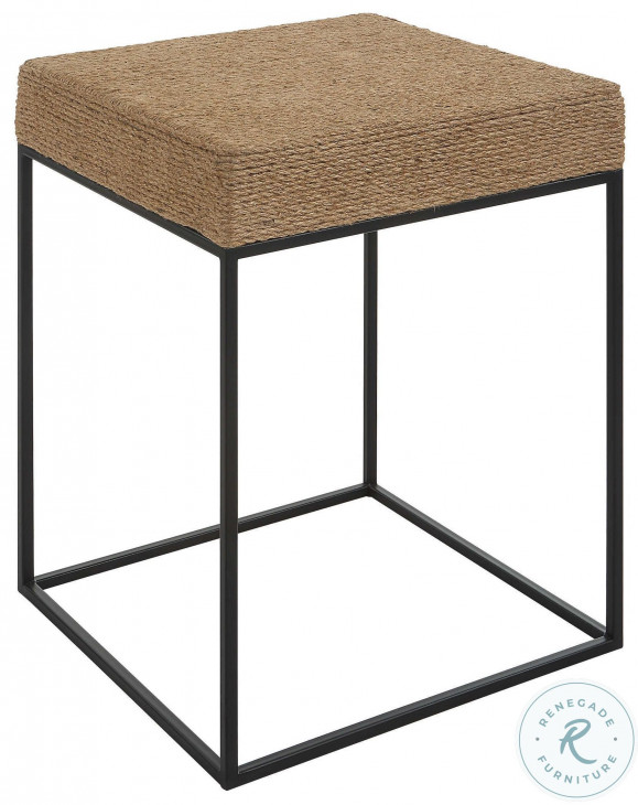 Laramie Natural Braided Rope Accent Table From Uttermost | Coleman ...