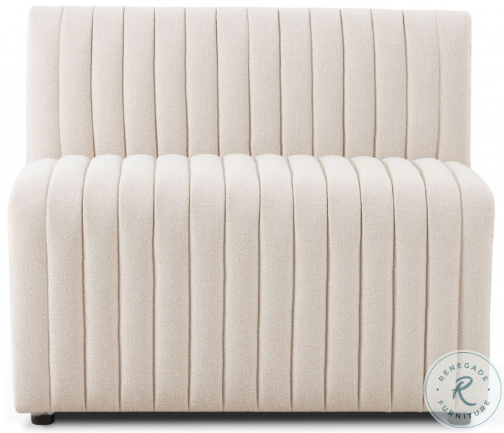 Augustine Oatmeal Dining Banquette Chair And A Half from Four Hands ...