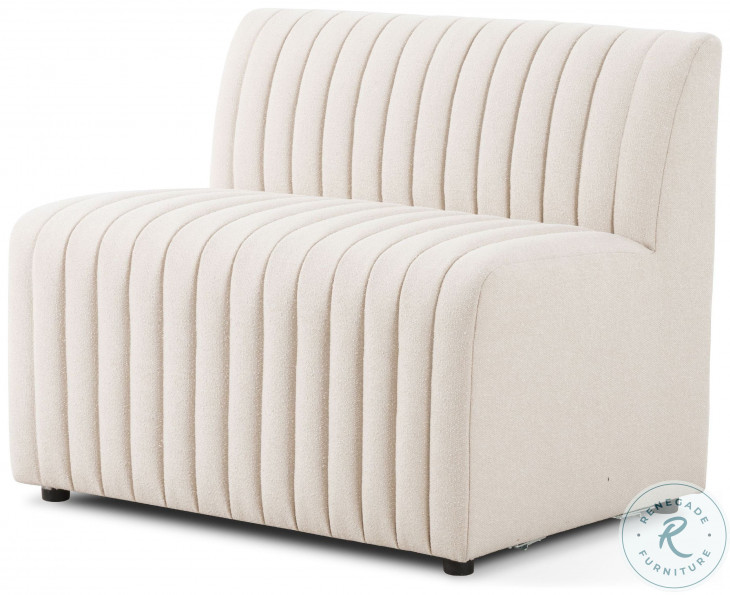 Augustine Oatmeal Dining Banquette Chair And A Half from Four Hands ...