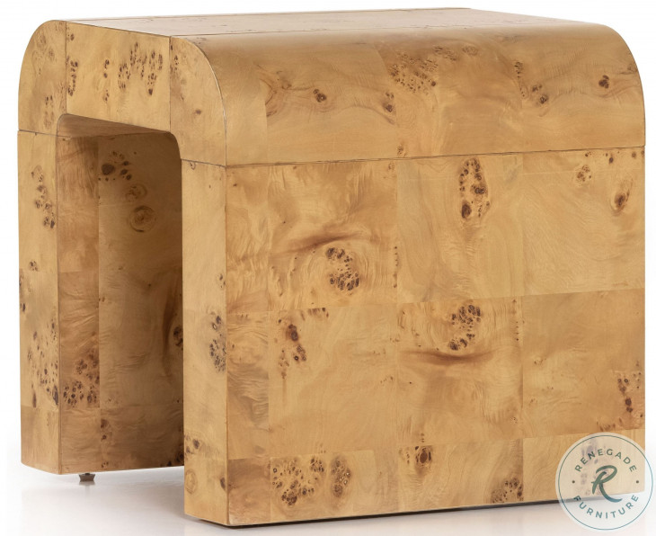 Jenson Natural Poplar End Table from Four Hands | Coleman Furniture