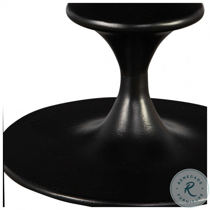 Flight Satin Black Accent Table From Uttermost | Coleman Furniture