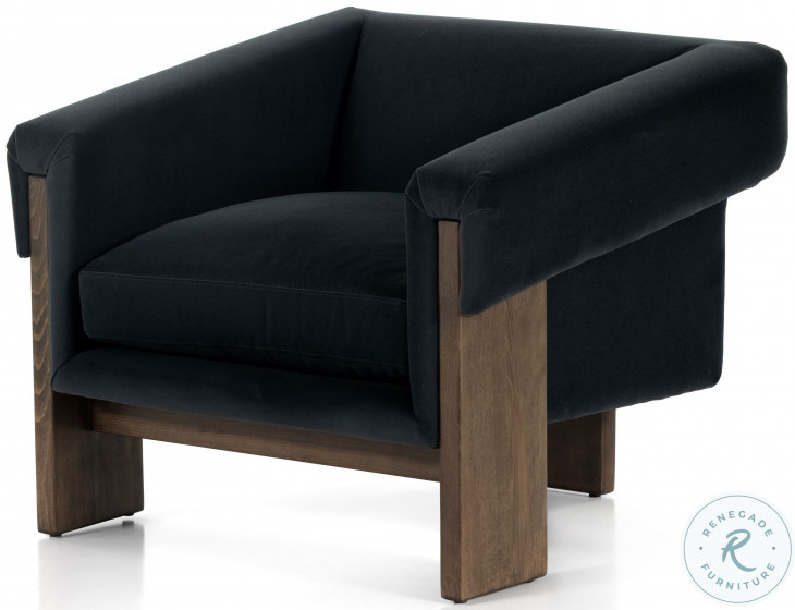 Cairo Modern Velvet Smoke Chair from Four Hands | Coleman Furniture