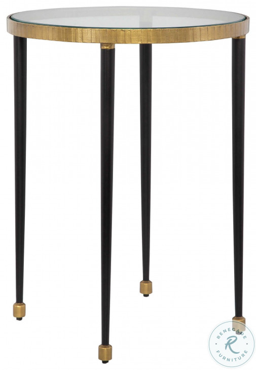 Stiletto Antique Gold Side Table From Uttermost | Coleman Furniture