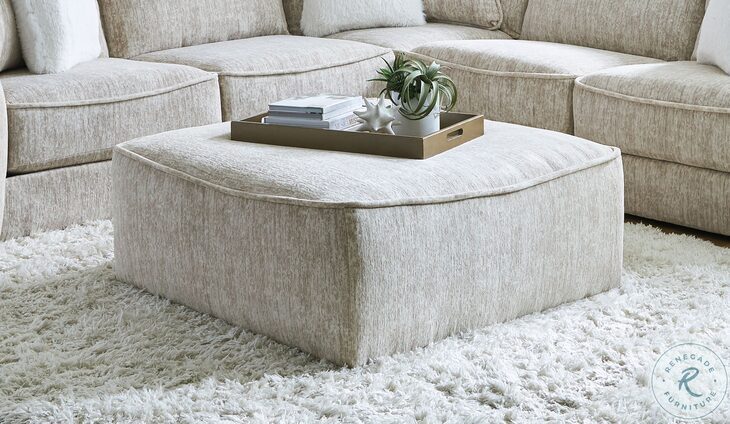Bucktown Parchment 47" Cocktail Ottoman From Jackson | Coleman Furniture