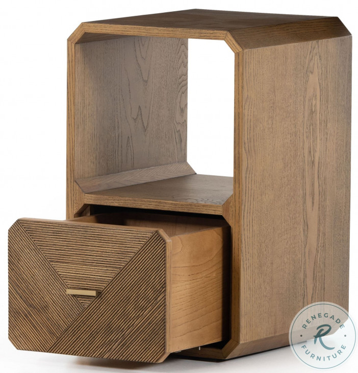 Caspian Natural Ash End Table from Four Hands | Coleman Furniture