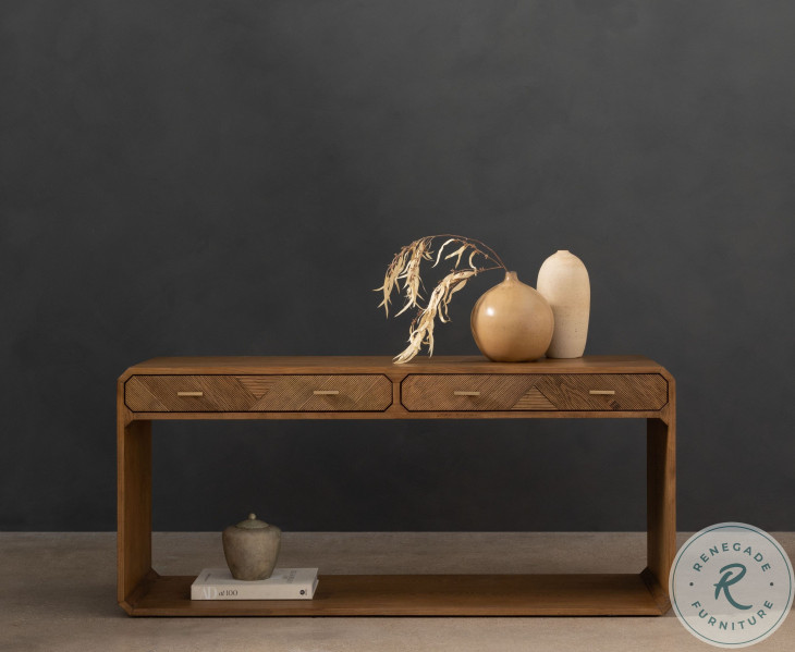 Caspian Natural Ash Console Table from Four Hands | Coleman Furniture