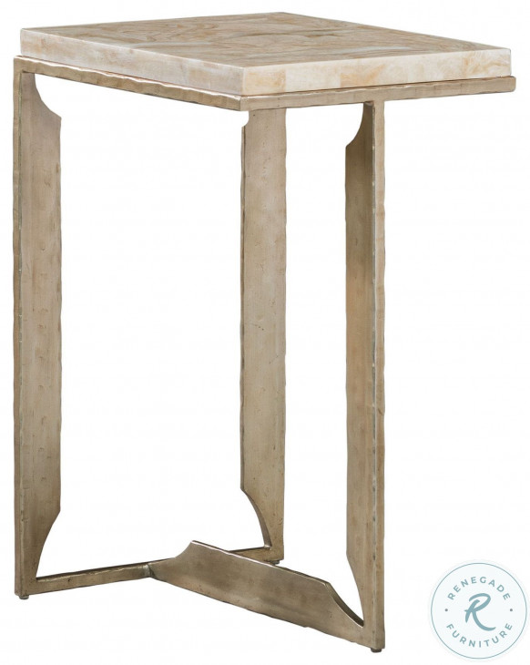 Signature Designs Fossilized Wood Stone And Bronze Leaf Woodrow Spot ...