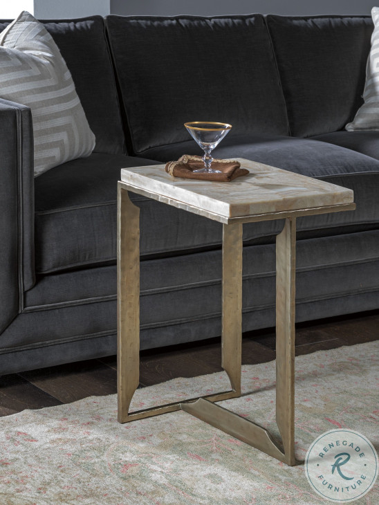 Signature Designs Fossilized Wood Stone And Bronze Leaf Woodrow Spot ...