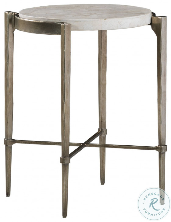 Signature Designs White Agate fossil stone And Hand Forged Percival ...