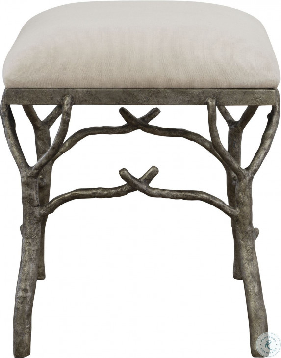 Lismore Antique Silver Bench from Uttermost | Coleman Furniture