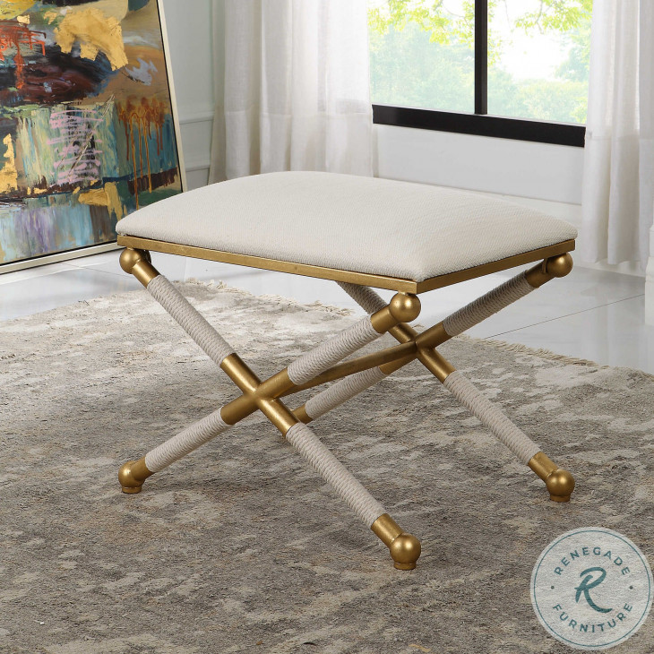 Socialite Iron Bench From Uttermost | Coleman Furniture