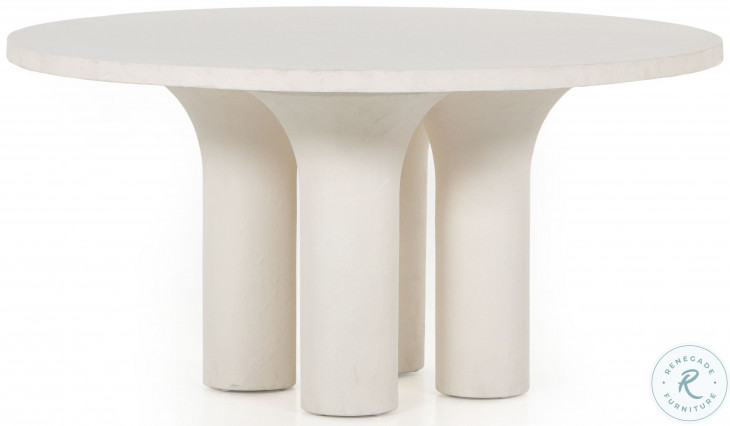 Parra Plaster Molded Round Dining Table from Four Hands | Coleman Furniture
