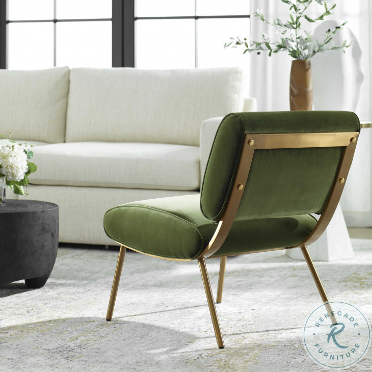 Knoll Olive Green Accent Chair From Uttermost | Coleman Furniture