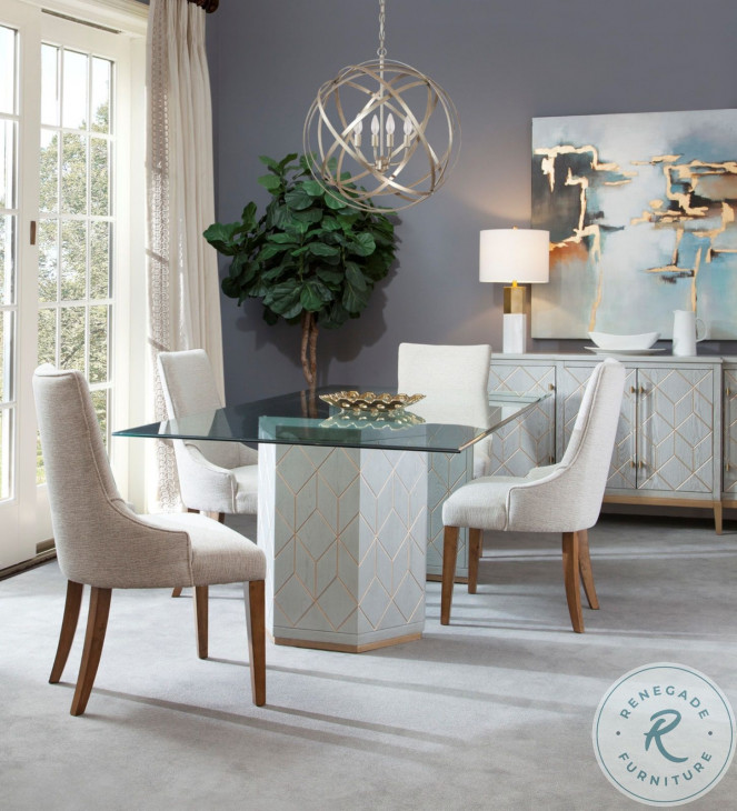 Metro Oyster White And Bronzed Metal Server from Bassett Mirror ...