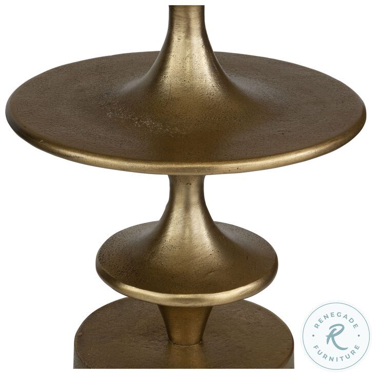 Flight Antique Brass Accent Table From Uttermost | Coleman Furniture