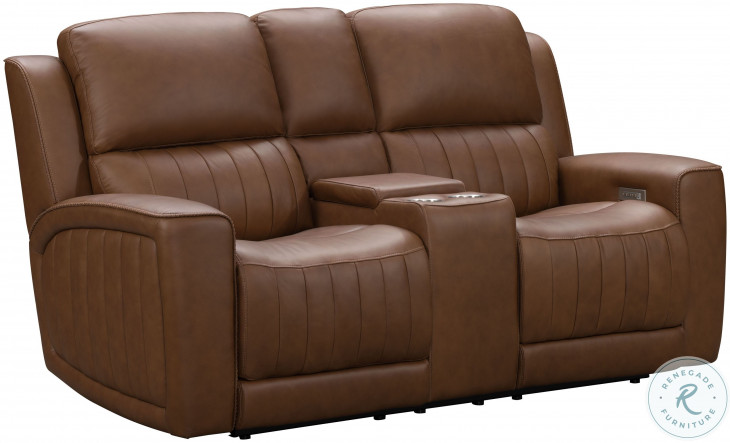 Pierce Homerun Cinnamon Zero Gravity Power Reclining Loveseat with Power Headrests And Lumbar