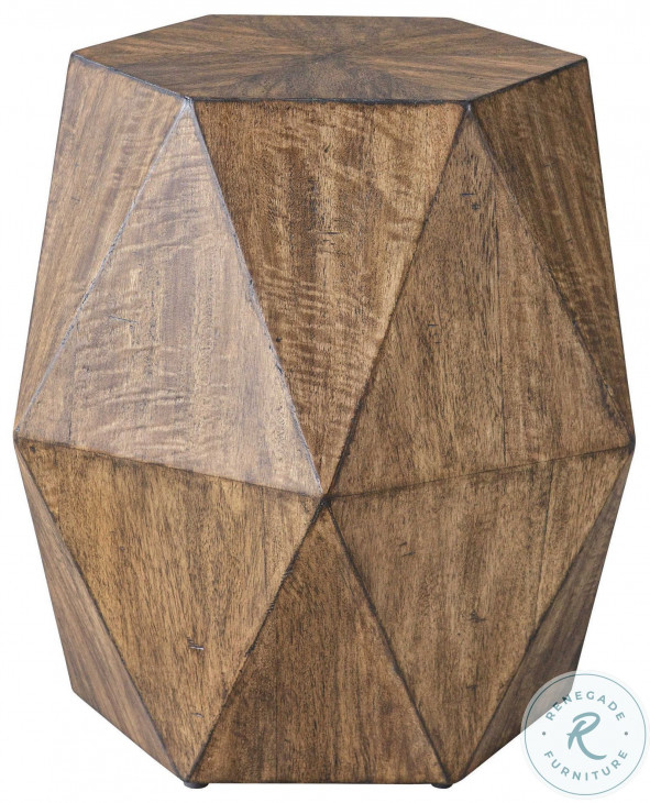 Volker Honey Geometric Accent Table From Uttermost | Coleman Furniture