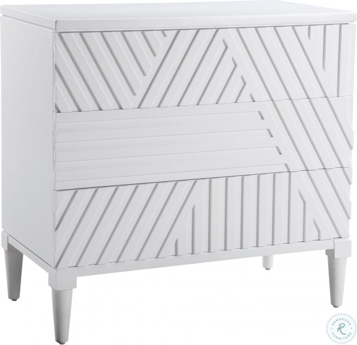 Colby Crisp White Drawer Chest from Uttermost | Coleman Furniture