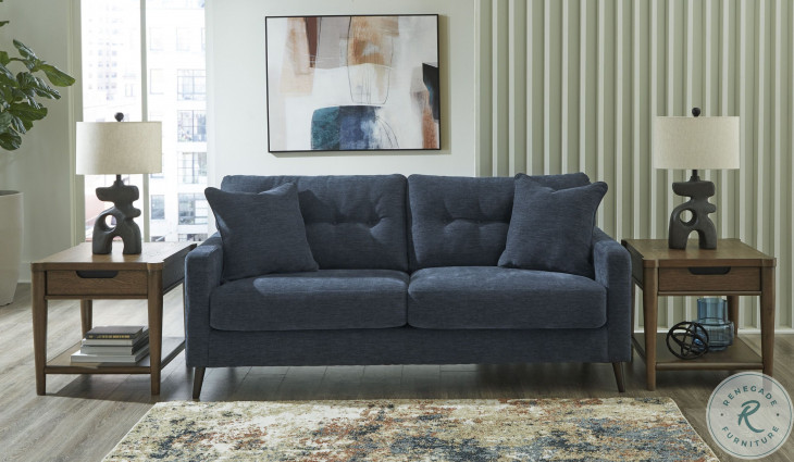 Bixler Navy Sofa From Ashley Furniture | Coleman Furniture