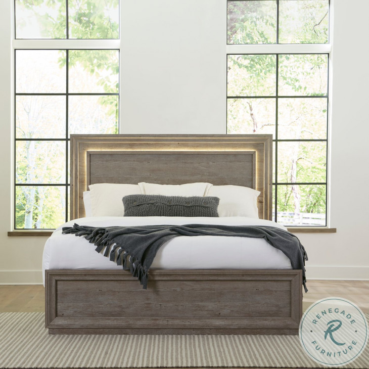Horizons Graystone Queen Panel Bed From Liberty Furniture | Coleman ...