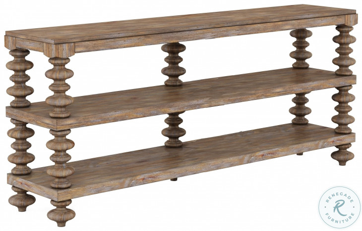 Architrave Rustic Almond Console Table From ART | Coleman Furniture