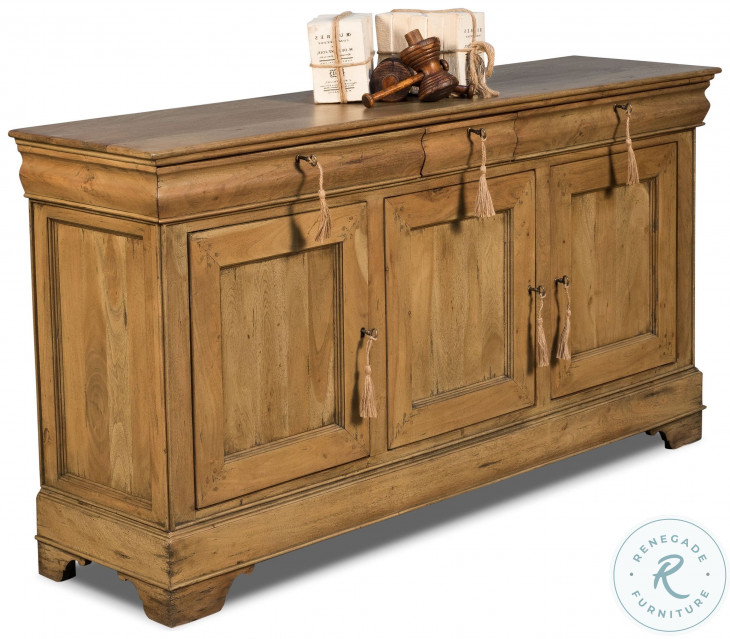 Cafe Au Lait Driftwood Beige Buffet from Sarreid | Coleman Furniture
