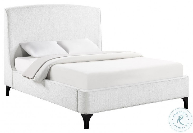 Mosby White King Platform Bed From Coaster Furniture | Coleman Furniture