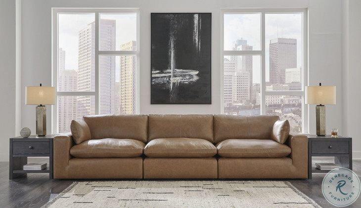 Emilia Caramel Modular Sofa From Ashley Furniture | Coleman Furniture