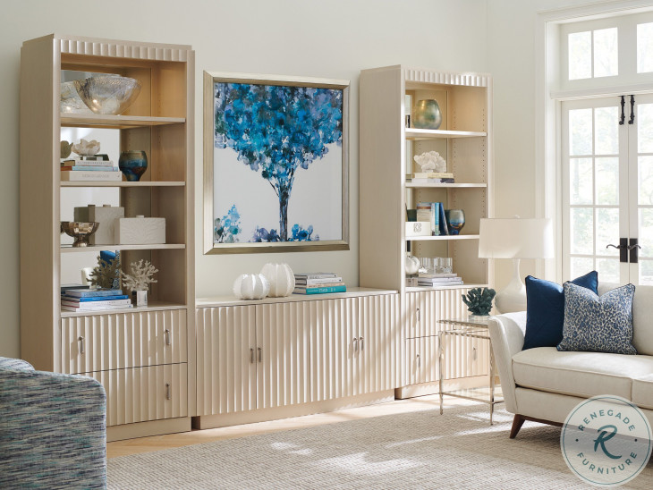 Cascades Walden Linen White Bookcase | HomeGalleryStores.com | 01-0310-460