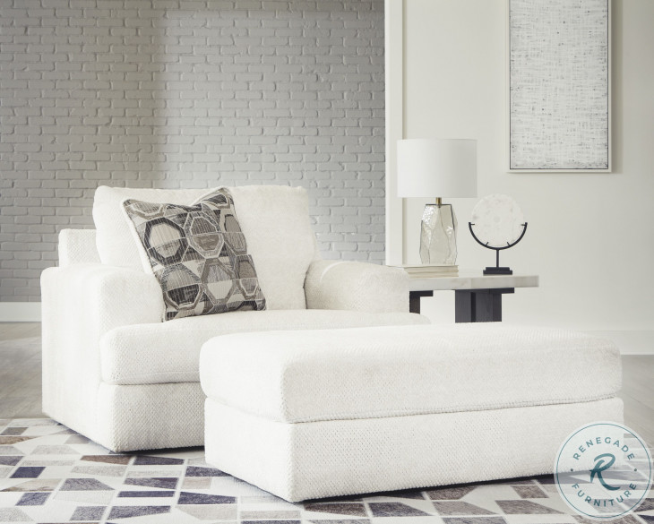 Karinne Linen Oversized Chair From Ashley Furniture | Coleman Furniture