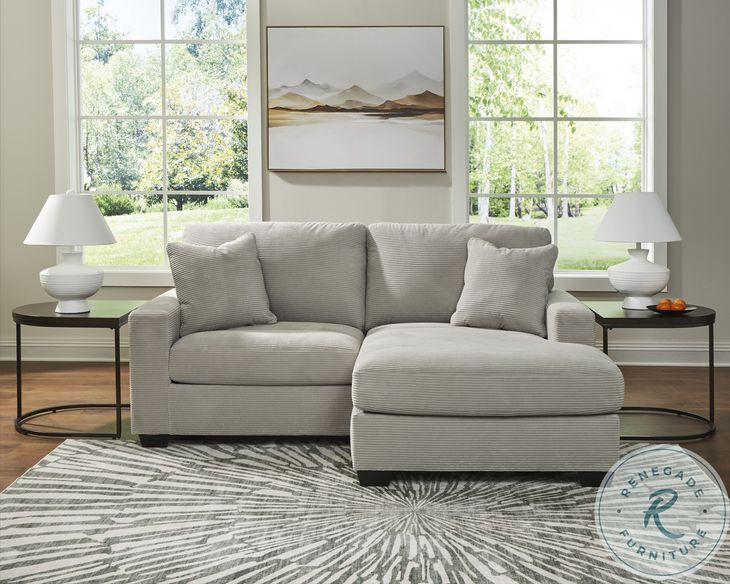 Ammon Smoke Sofa Chaise Sectional From Ashley Furniture | Coleman Furniture