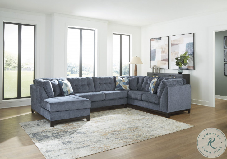 Maxon Place Navy Sectional from Ashley Furniture | Coleman Furniture