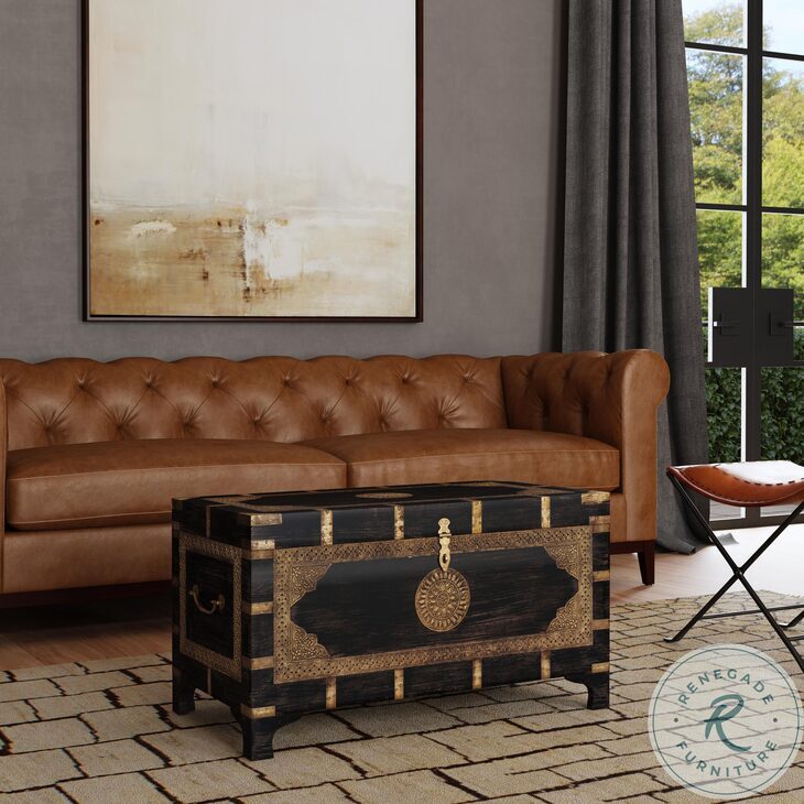 Artifacts Brown Storage Trunk Coffee Table From Butler | Coleman Furniture