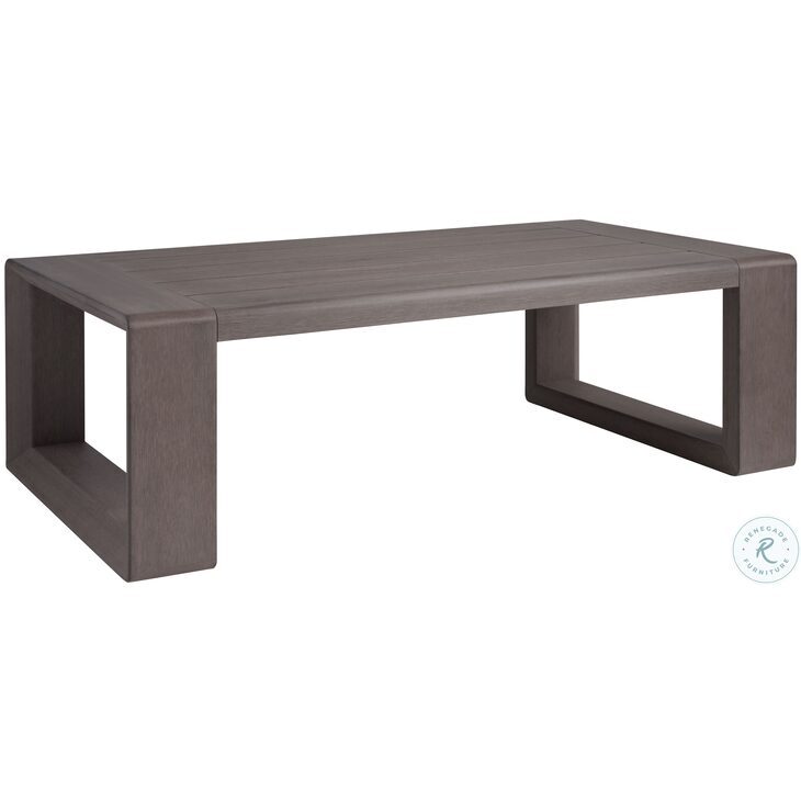 Mozambique Taupe Gray Outdoor Rectangular Cocktail Table From Tommy ...