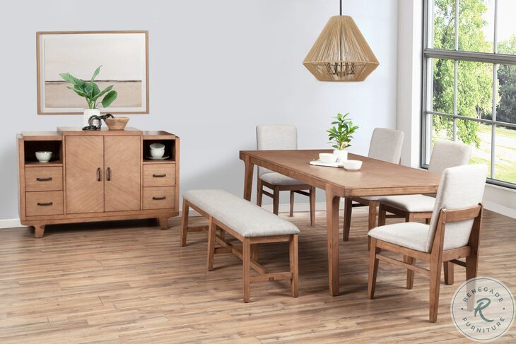 Olejo Natural Dining Room Set from Alpine | Coleman Furniture