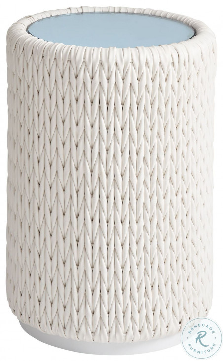 Ocean Breeze Promenade White Outdoor Accent Table From Tommy Bahama | Coleman Furniture